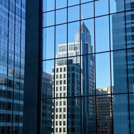 Sound Insulation Unitized Curtain Wall Class 8 Water Tightness And ...