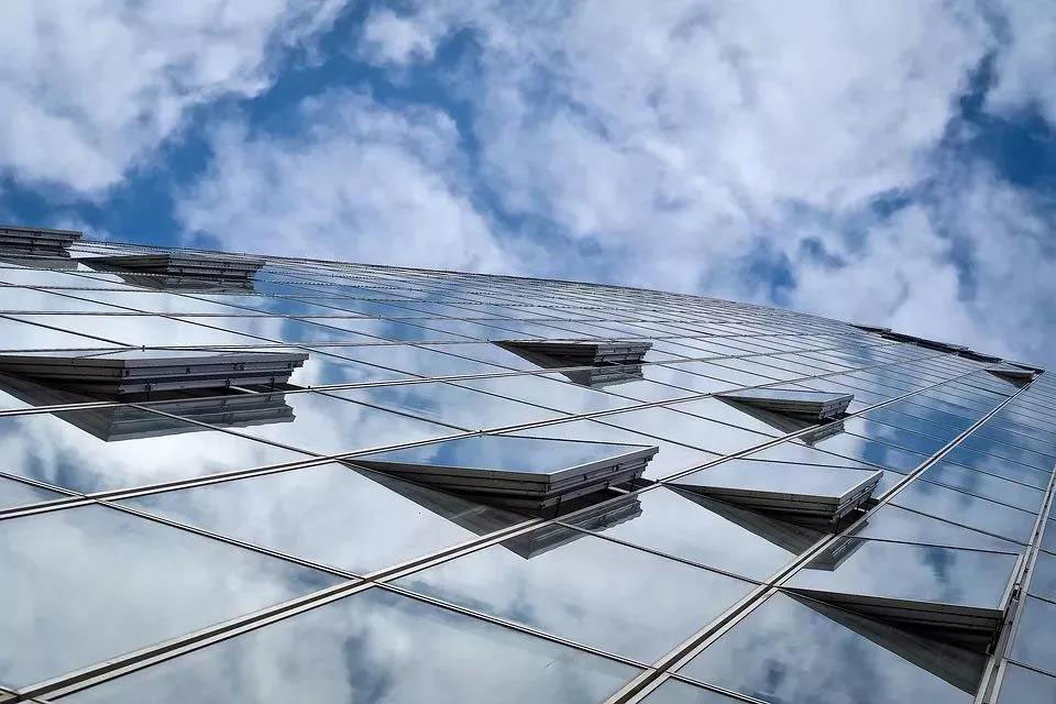 Aluminum Frame Curtain Wall 6mm-12mm Clear Glass Curtain Wall