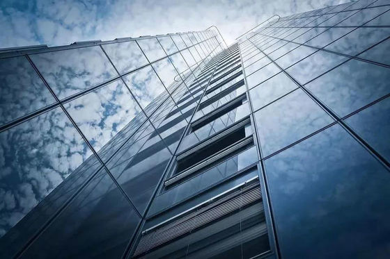 Weatherproof Metal Curtain Wall Exterior Glass Curtain Wall Class A ...